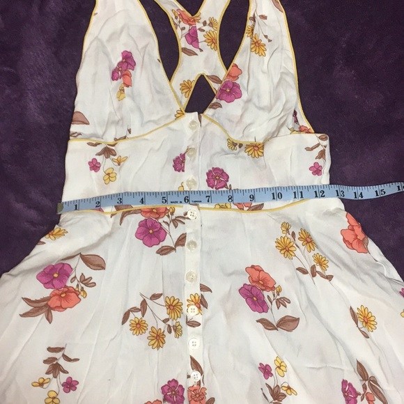 Forever 21 | Dresses | Nwt Adorable Floral Vneck Racerback Button Down ...